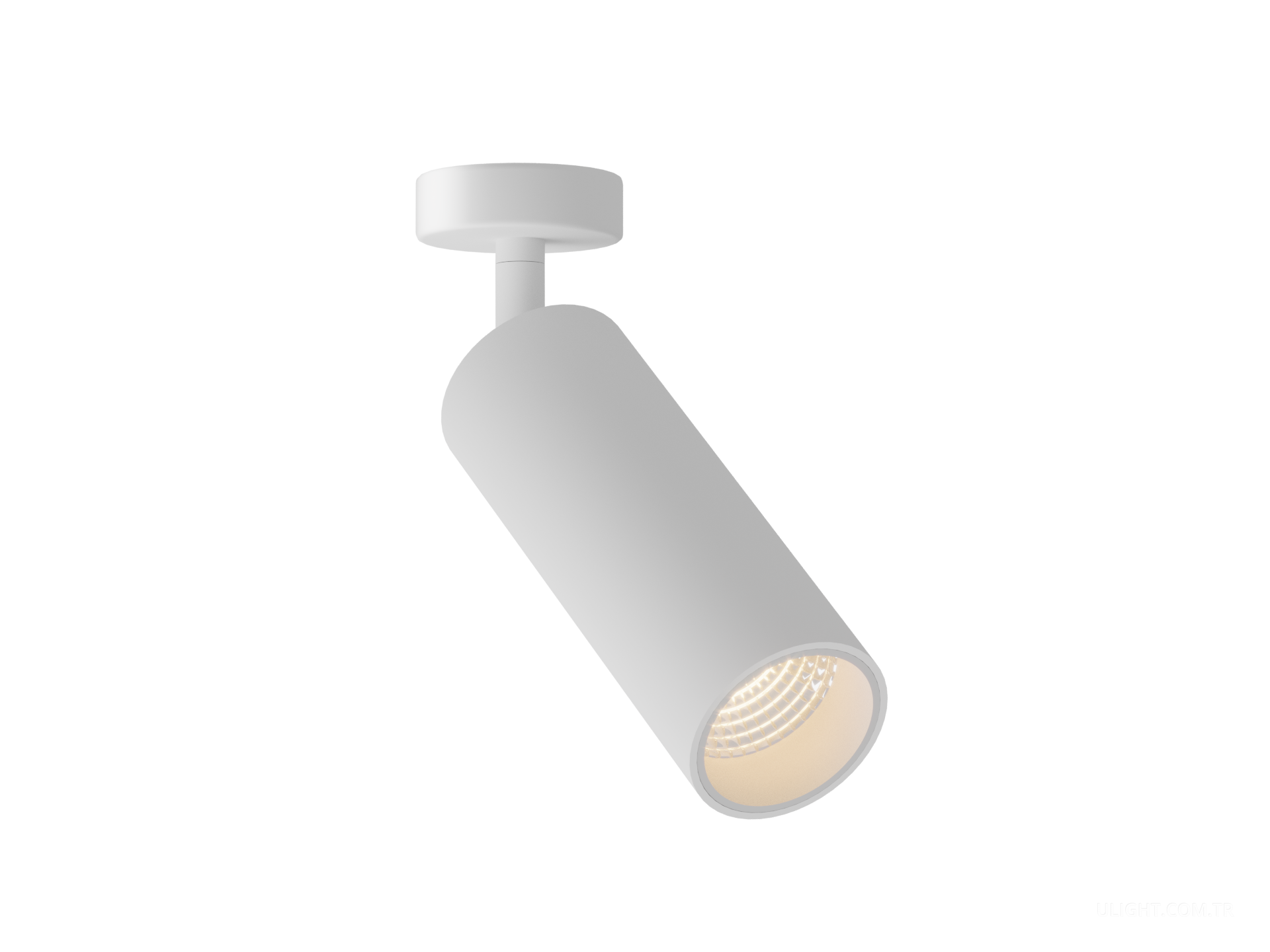 Armatürler HOKASU Tube On (RAL9003/D55 — 2.7K/10W/23deg) | ULIGHT