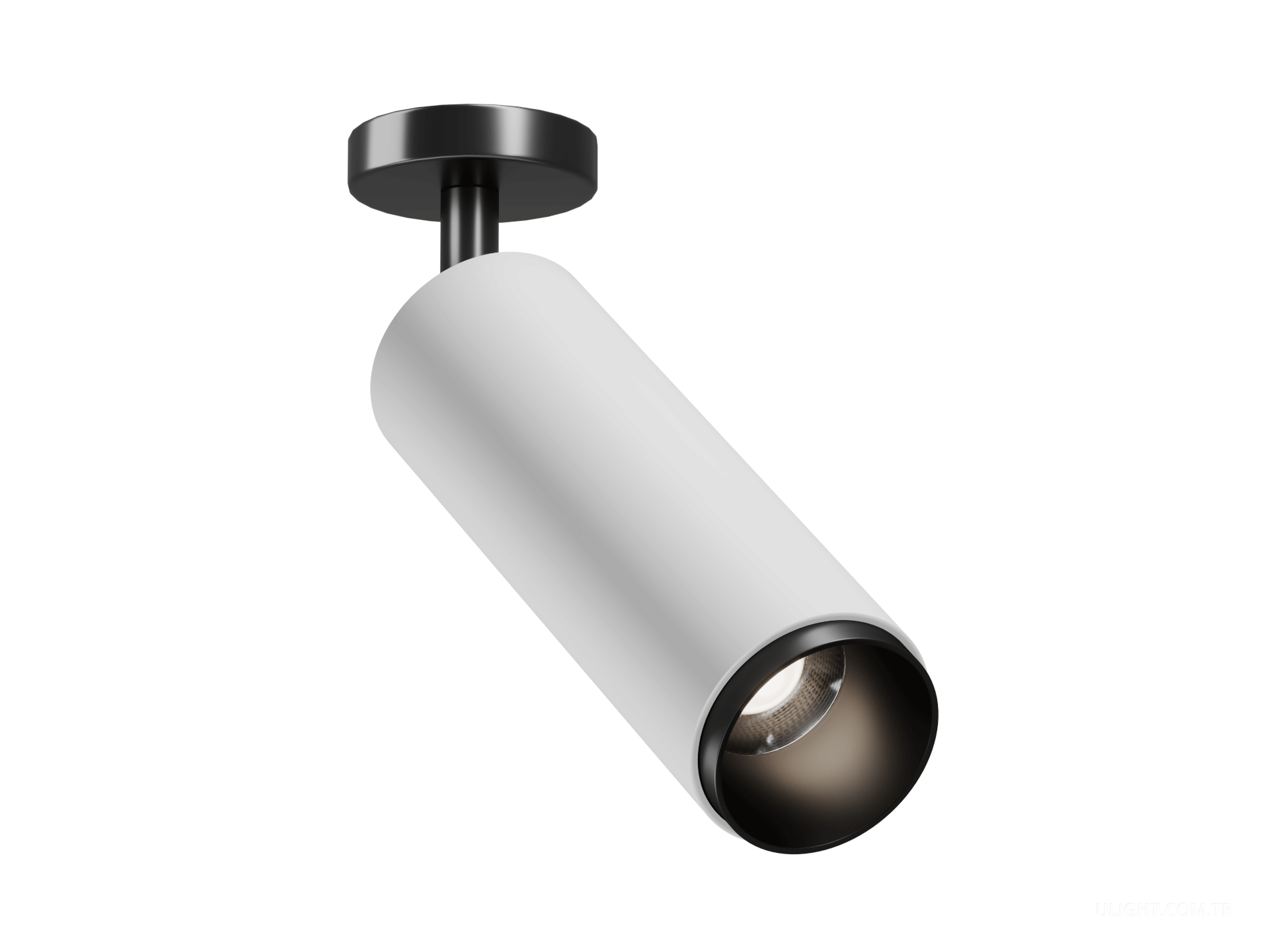 Sıva Üstü armatürler HOKASU Tube ON Zoom (RAL9003+B/D55/160mm — 4K/10W ...